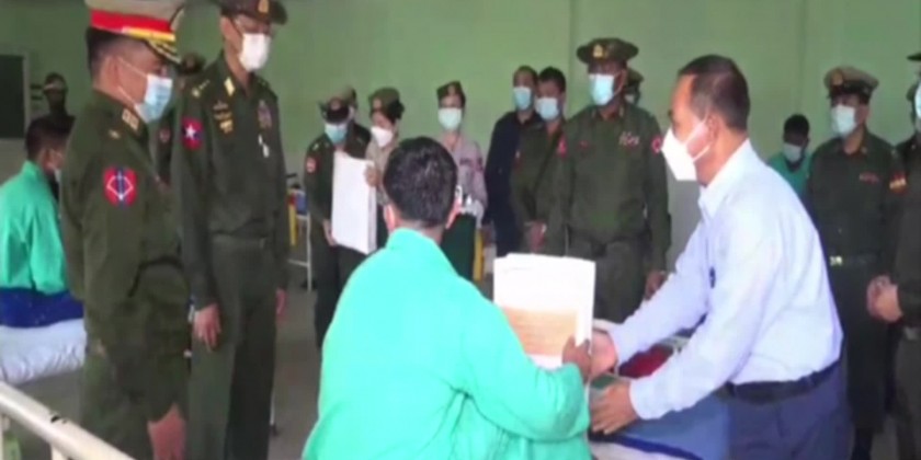 Comfort to Patients: SAC Member visits Tatmadaw Hospital in Kale ...