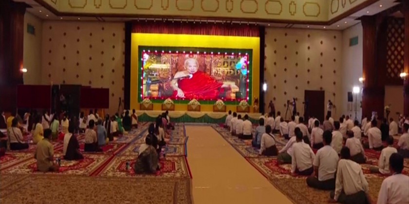 Dhamma ceremony: New Year Dhamma ceremony commenced | Myanmar ...