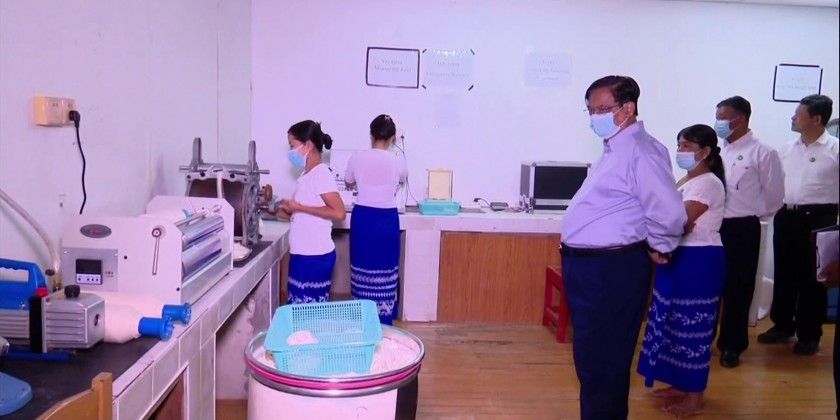 MSME Development: Inspection at textile industry and MSMEs in Mdy ...