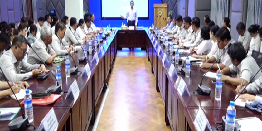 Staff Meeting: MOC Union Minister meets DUHD staff in Yangon | Myanmar ...