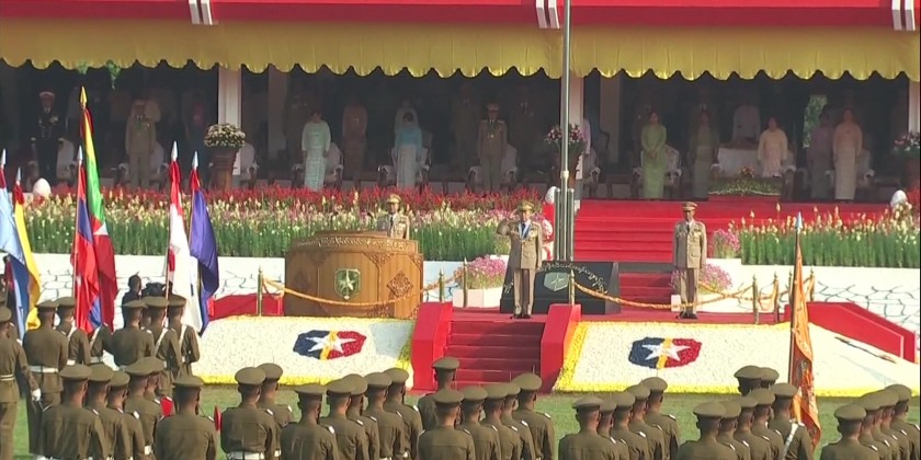 Graduation Parade: 127th Intake at Tatmadaw Officer Training School ...