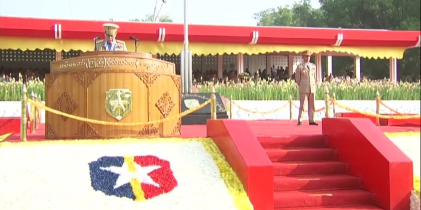 Graduation Parade: 127th Intake at Tatmadaw Officer Training School ...
