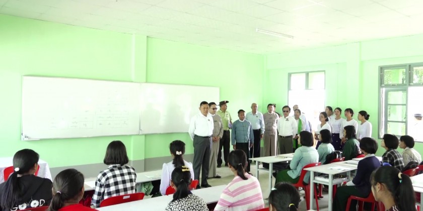 Inspection of schools: Shan State CM inspected schools in Danu region ...
