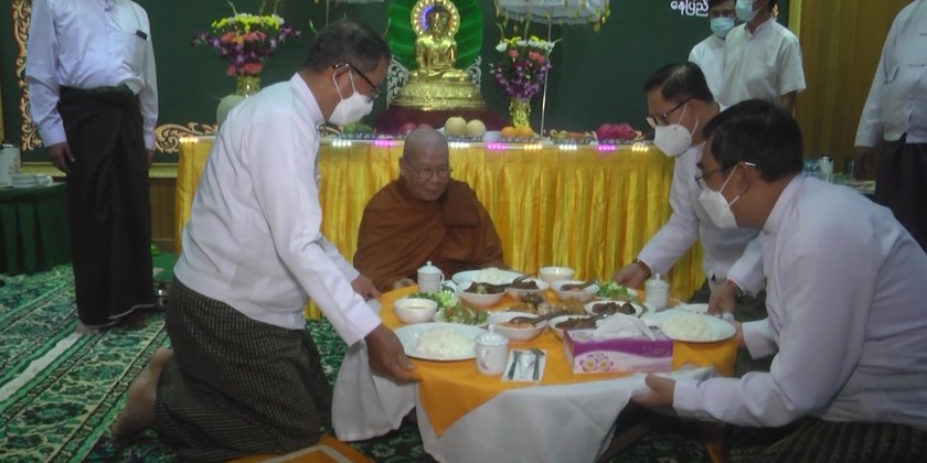 Donating Kathina Robes: MOALI organized a ceremony in Nay Pyi Taw ...