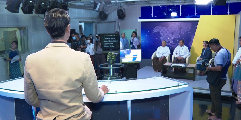 Launching of News Studio: MITV launches new design of News Studio ...