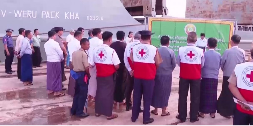 Relief items handed over: Receiving humanitarian assistance from ...