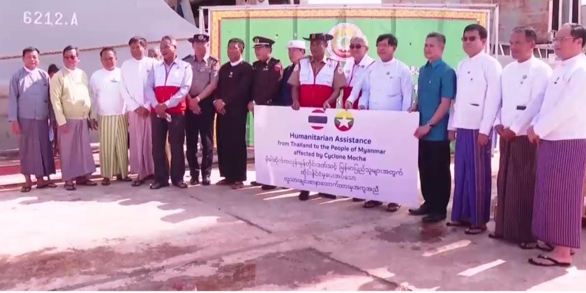 Relief items handed over: Receiving humanitarian assistance from ...