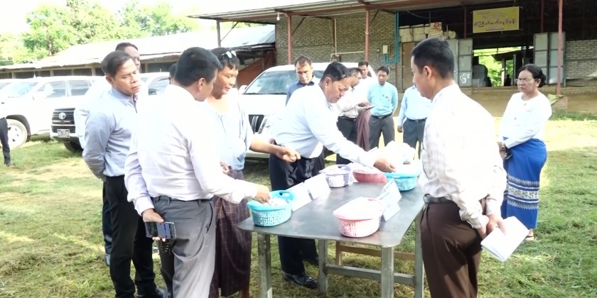 Ground inspection tour: MCRD CM made ground inspection tour in Myothit ...