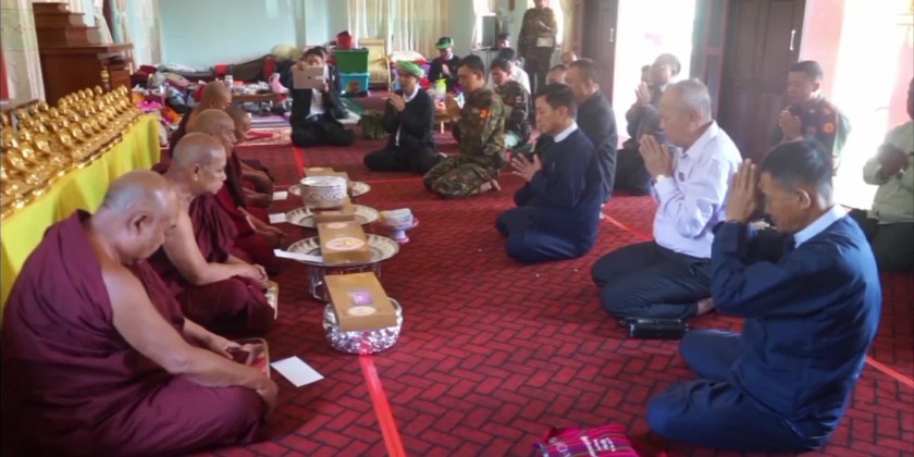 SAC Member in Shan State: Provision of aid for rebuilding monasteries ...