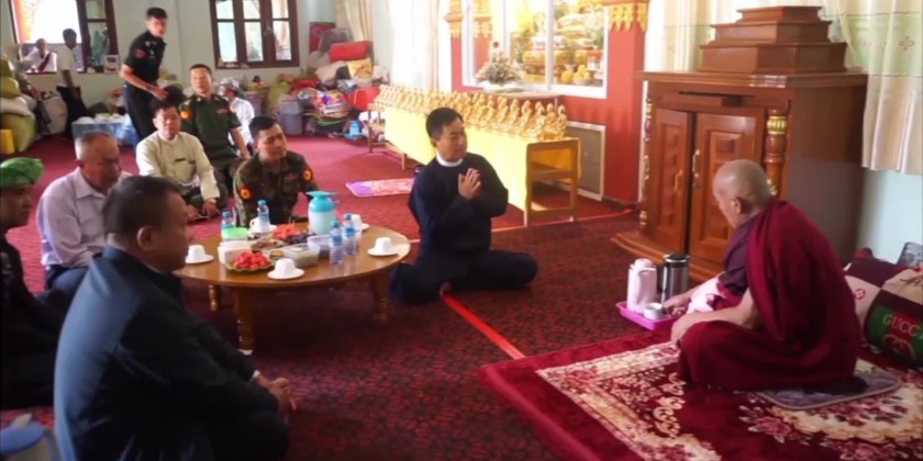 SAC Member in Shan State: Provision of aid for rebuilding monasteries ...