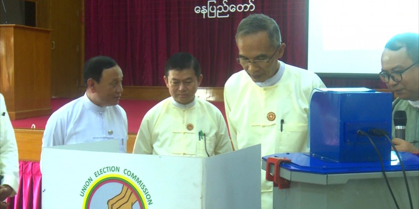 Preparation for Election: Demonstration of Myanmar Electronic Voting ...