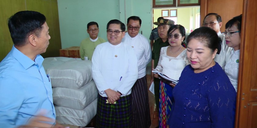 Tour in Myitkyina: SAC member oversees relief measures in Myitkyina ...