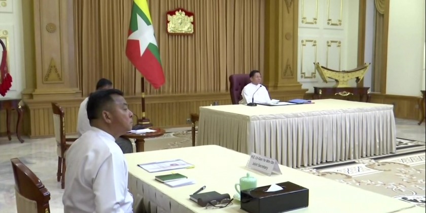Myanmar-Cambodia: SAC Chairman held talk with Cambodia Senate President ...