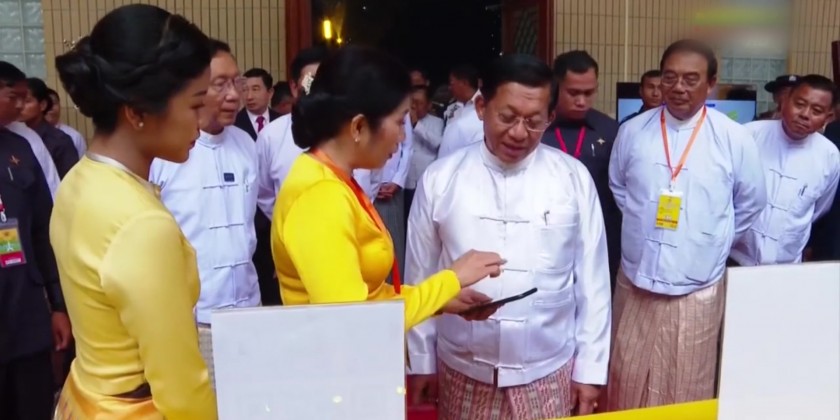 Launching online Aung Bar Lay: SAC Chairman delivered an opening speech ...