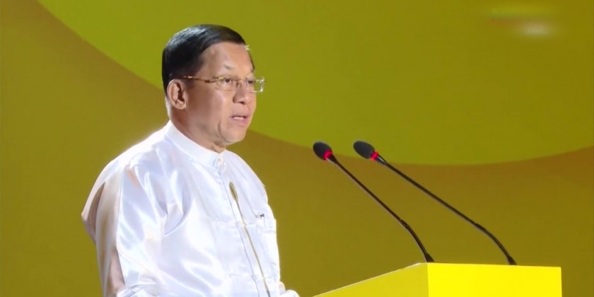 Launching online Aung Bar Lay: SAC Chairman delivered an opening speech ...