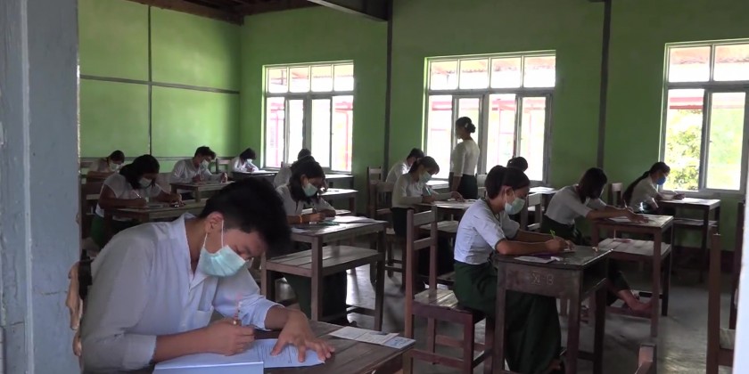 2nd Day of Matriculation Exam: MoE Union Minister inspected exam ...