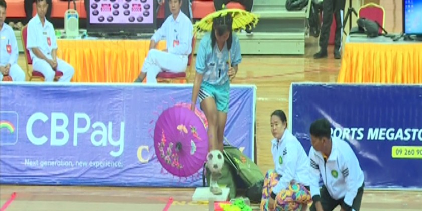 Traditional Chinlone competition: SAC members attended the opening ...