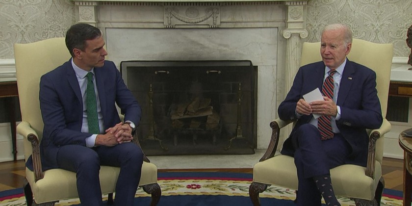 US President Biden welcomes Spanish prime minister to the White House ...