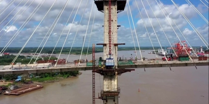 Bridge Joining Ceremony : Progress of the Myanmar-Korea Friendship ...