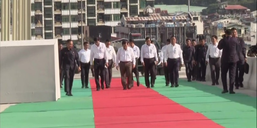 Bridge Joining Ceremony : Progress of the Myanmar-Korea Friendship ...