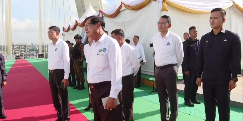 Bridge Joining Ceremony : Progress of the Myanmar-Korea Friendship ...