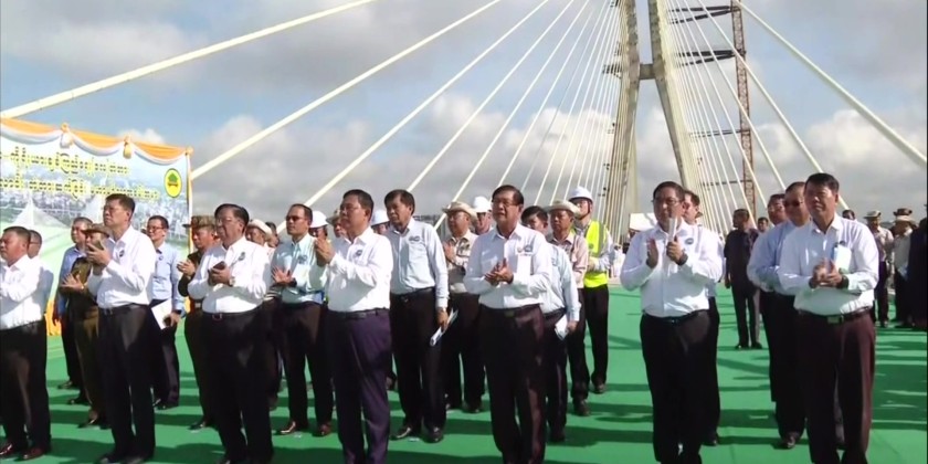Bridge Joining Ceremony : Progress of the Myanmar-Korea Friendship ...