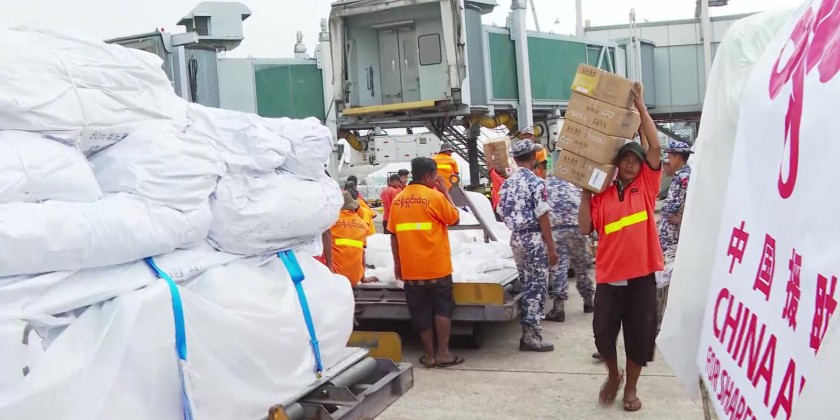 Humanitarian Assistance: Relief supplies from China arrive Myanmar ...