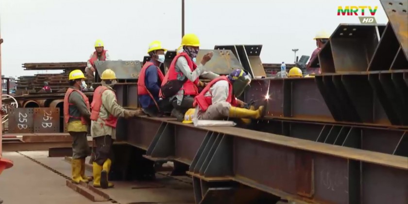 Myanmar-Korea Friendship Bridge: Dala Bridge’s construction processes ...