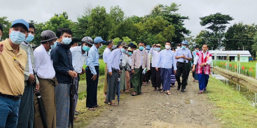 Good Agriculture Practice: SAC member inspects 100-acre model paddy ...