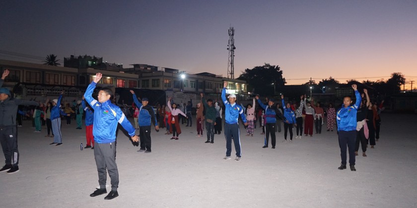 Mass Walk: Administration Body Chairman joins activity in Hopong ...