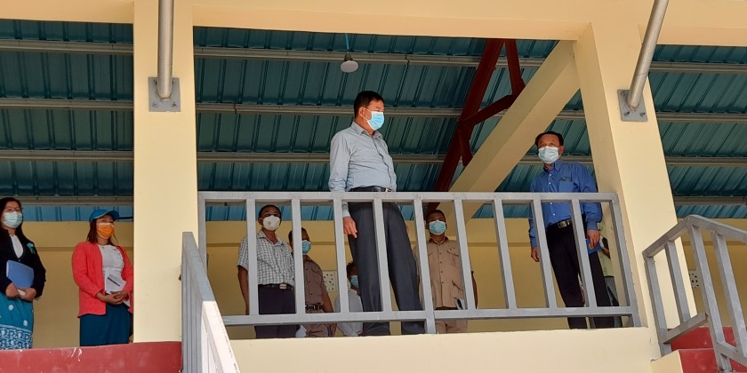 Inspection of playground: Union Minister inspected playground and ...