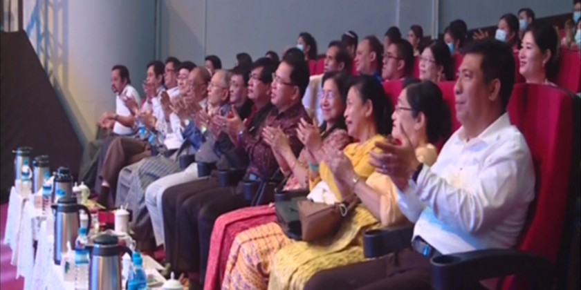 Book Donation: MOI Union Minister gave an opening remark | Myanmar ...