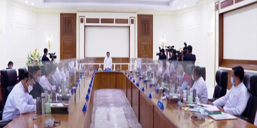 SAC Meeting: Prime Minister addresses at the meeting in Nay Pyi Taw ...