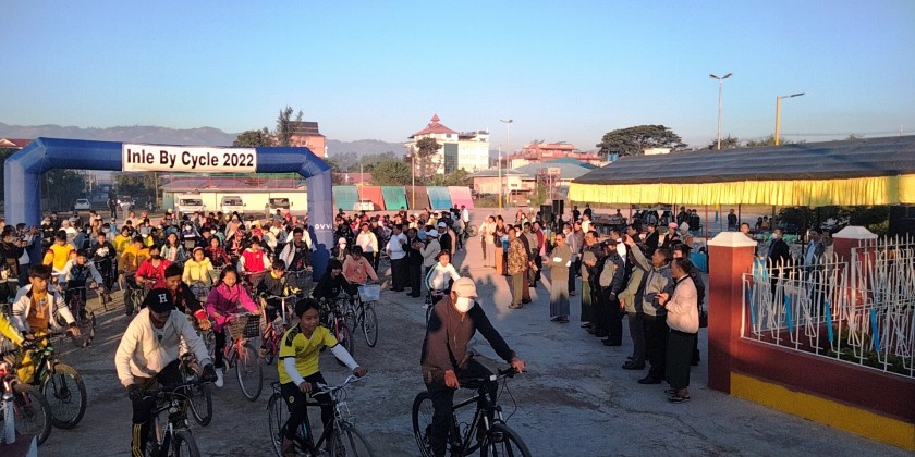 Inle by Cycle: Over 400 cyclists took part in the tourism promotion ...