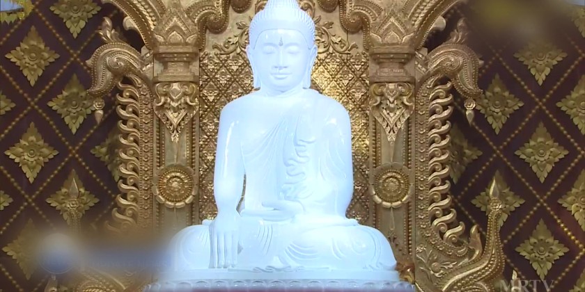 Dhamma Thabin: Religious ceremony at Maravijaya Buddha Park | Myanmar ...