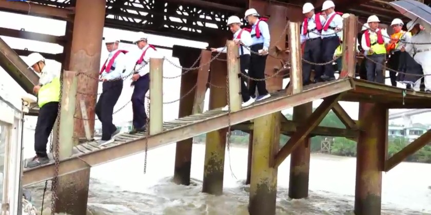 Myanmar-Korea Friendship Bridge : Progress of Dala Bridge construction ...
