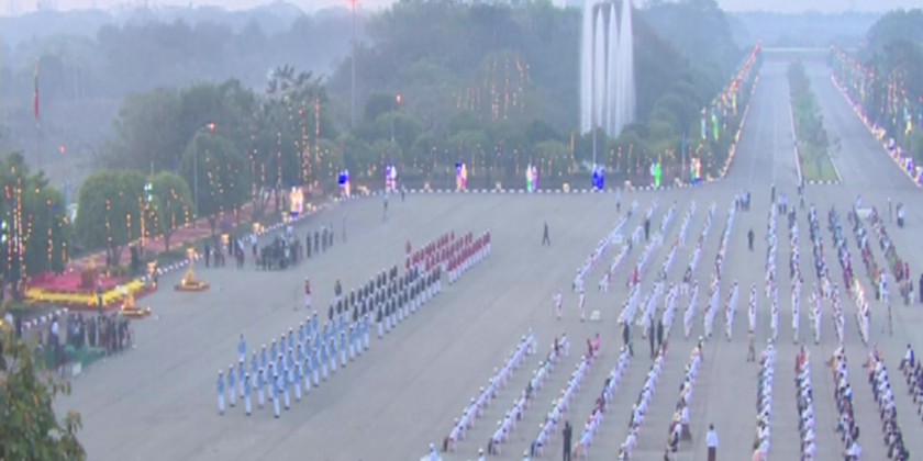 76th Union Day: Flag-hoisting and saluting ceremonies in Nay Pyi Taw ...