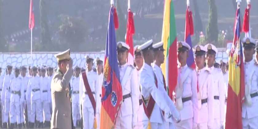24th Intake of DSTA: VSG addresses at the Graduation Parade in PyinOo ...