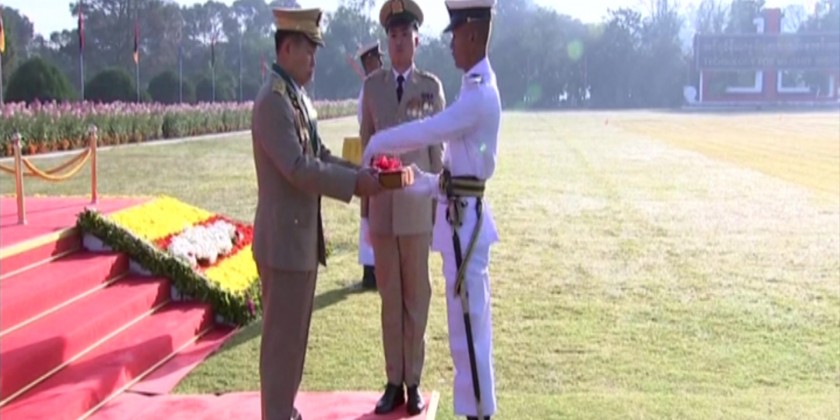 24th Intake of DSTA: VSG addresses at the Graduation Parade in PyinOo ...