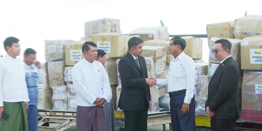 Humanitarian aid arrived: Humanitarian aid from Brunei arrived ...