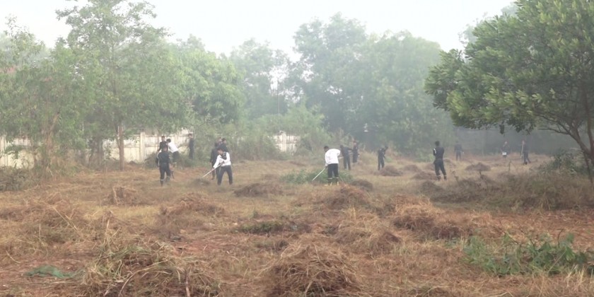 Collective cleaning work: Mon State CM encourage the participants ...