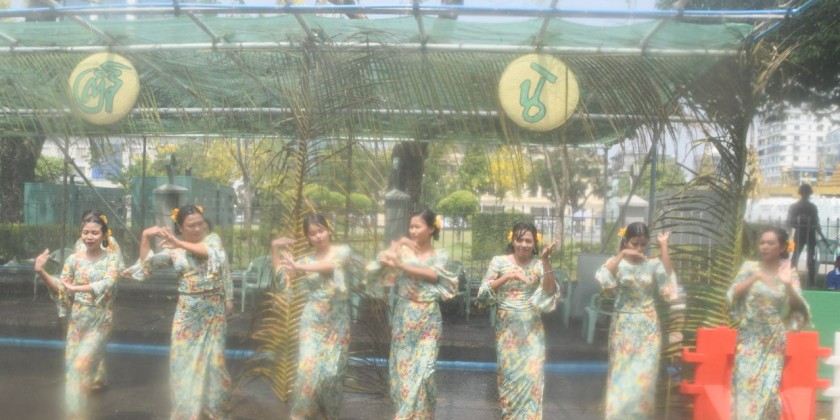 Walking Thingyan: Celebration along Maha Bandhula Road in downtown ...