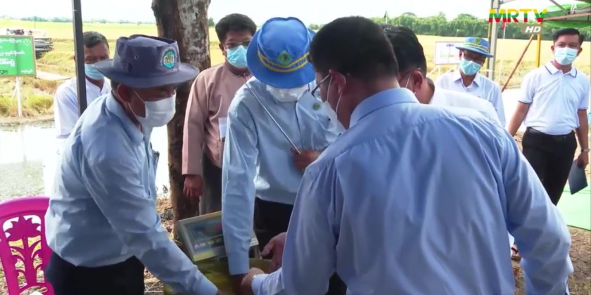 Inspection in Ayeyawady Region: Community Center, paddy harvesting and ...