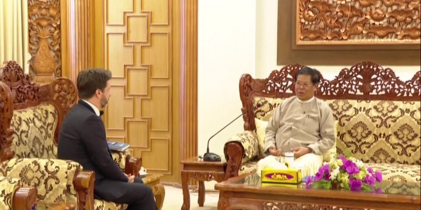 Myanmar-India: DPM MOFA UM received Ambassador of India | Myanmar ...