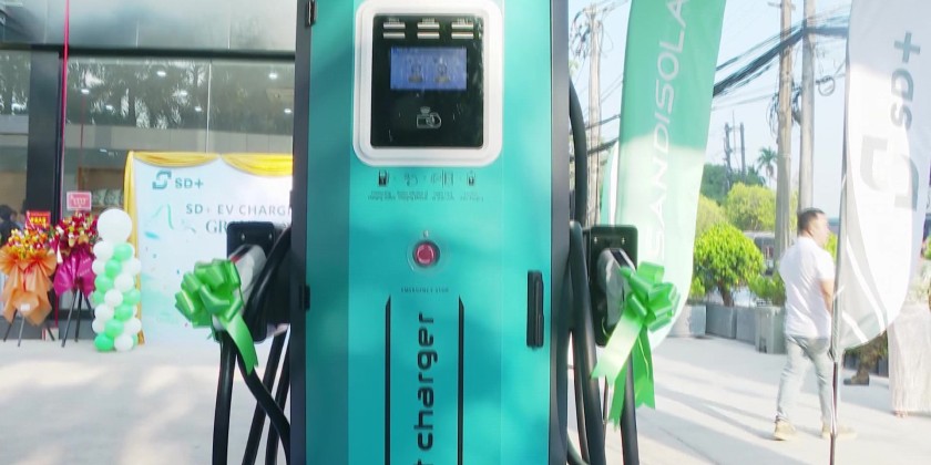 Opening Ceremony : Myanmar’s first solar-powered EV charging station ...
