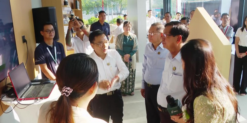 Opening Ceremony : Myanmar’s first solar-powered EV charging station ...