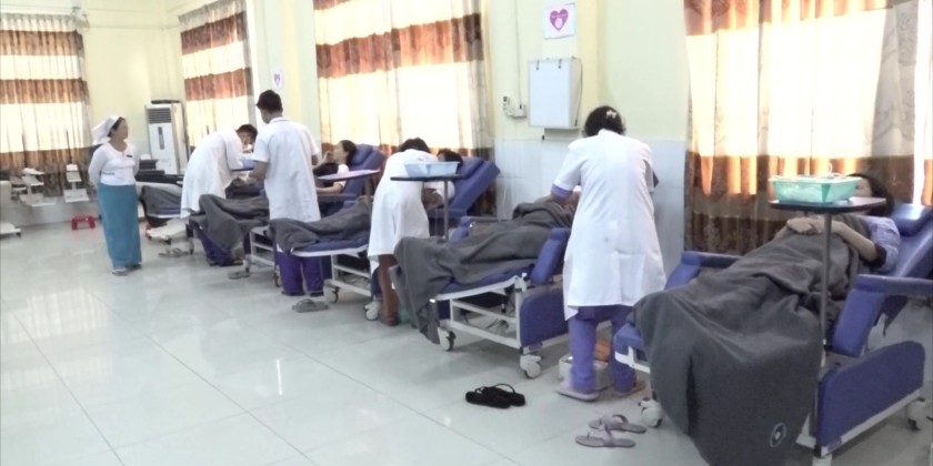 Collective Blood Donation: Staff of UAG Office donated blood | Myanmar ...