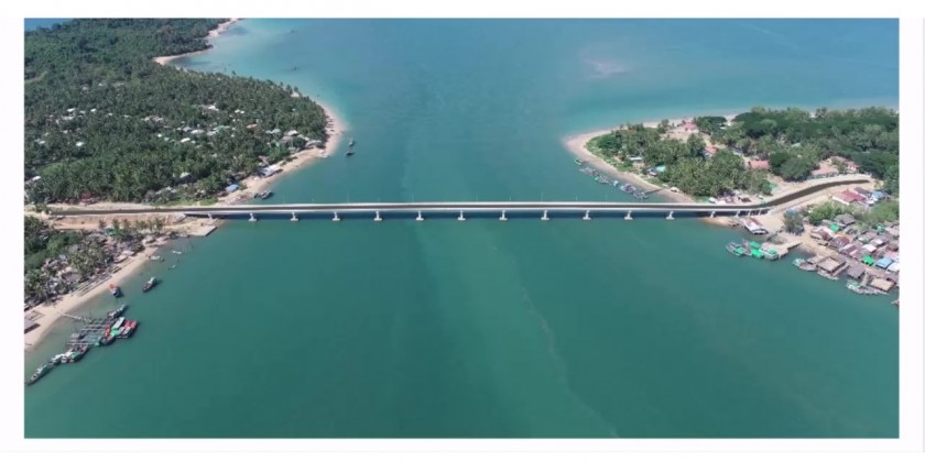 Smooth Transportation: Gwa Chaung Bridge construction works completed ...