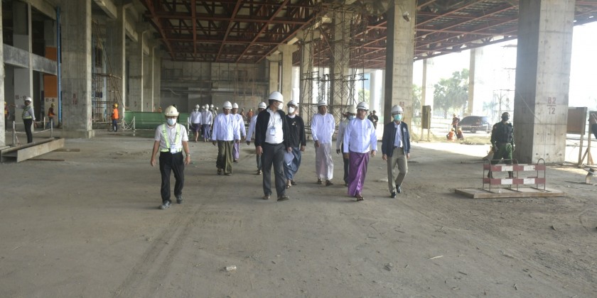 Airport Building Extension: Yangon CM inspects at Yangon Int’l Airport ...