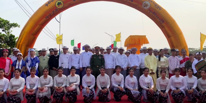 Inauguration of new bridge: Bago Region CM attended the ceremony ...